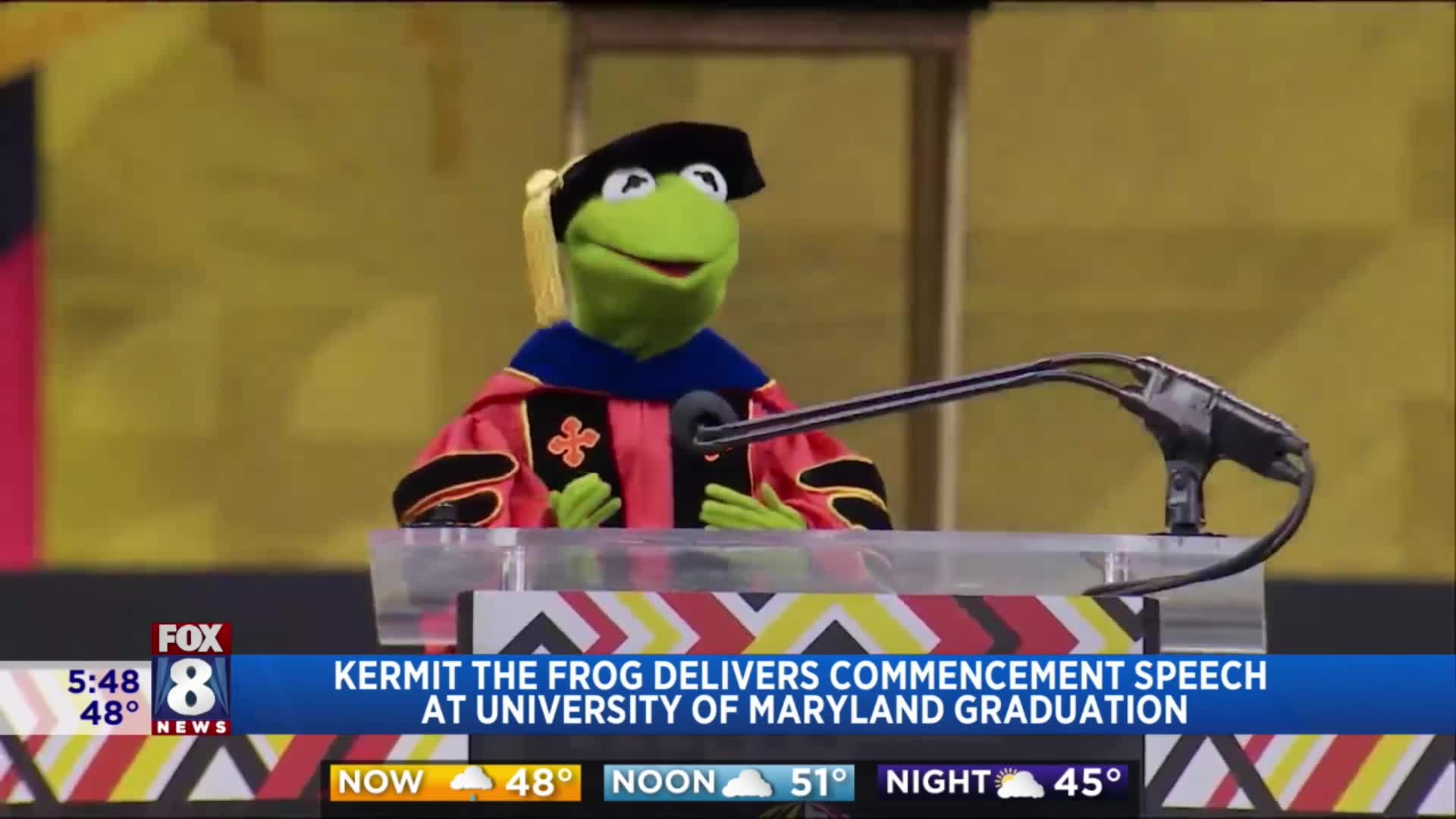 Kermit the Frog gives commencement address – Fox 8 Cleveland WJW