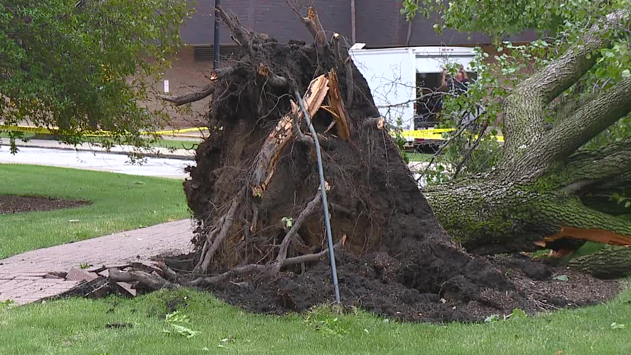 Storm Damage on E 22nd around St Vincent Hospital – Fox 8 Cleveland WJW