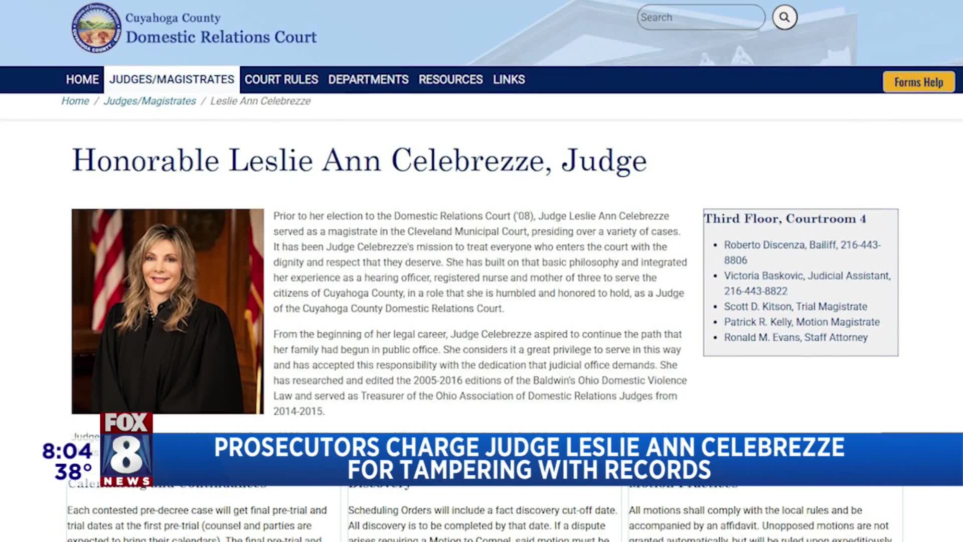 Cuyahoga County Judge Leslie Ann Celebrezze to appear in court on ...