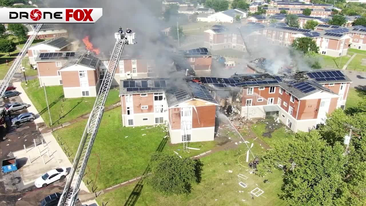 5 hospitalized, crews battle flames after reported explosion at ...