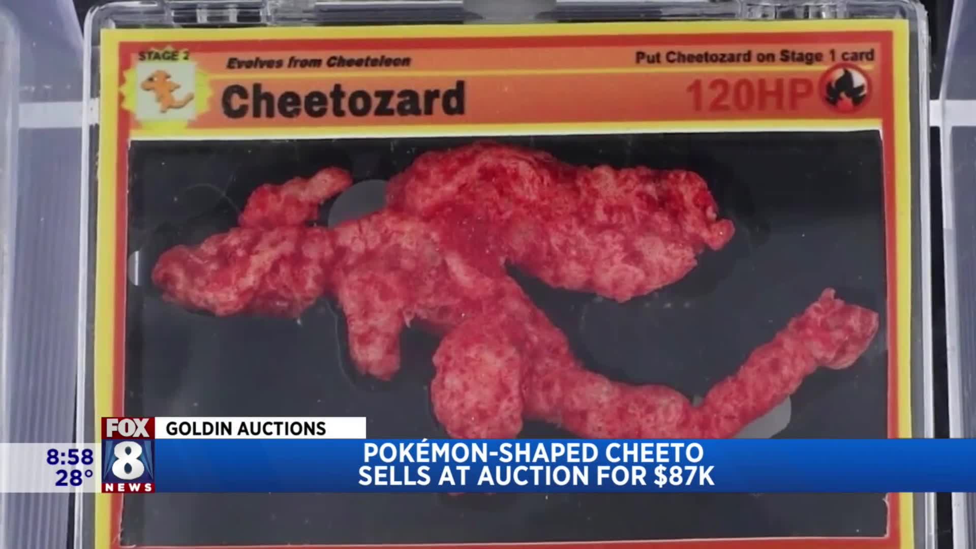 Pokémon-shaped Cheeto sells for $87,840 – Fox 8 Cleveland WJW