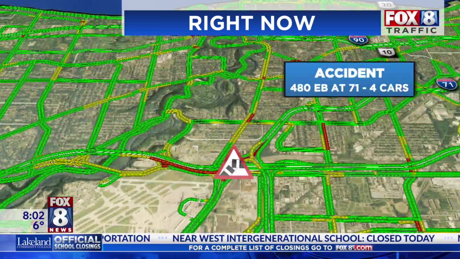 Traffic update 8 a.m. – Fox 8 Cleveland WJW