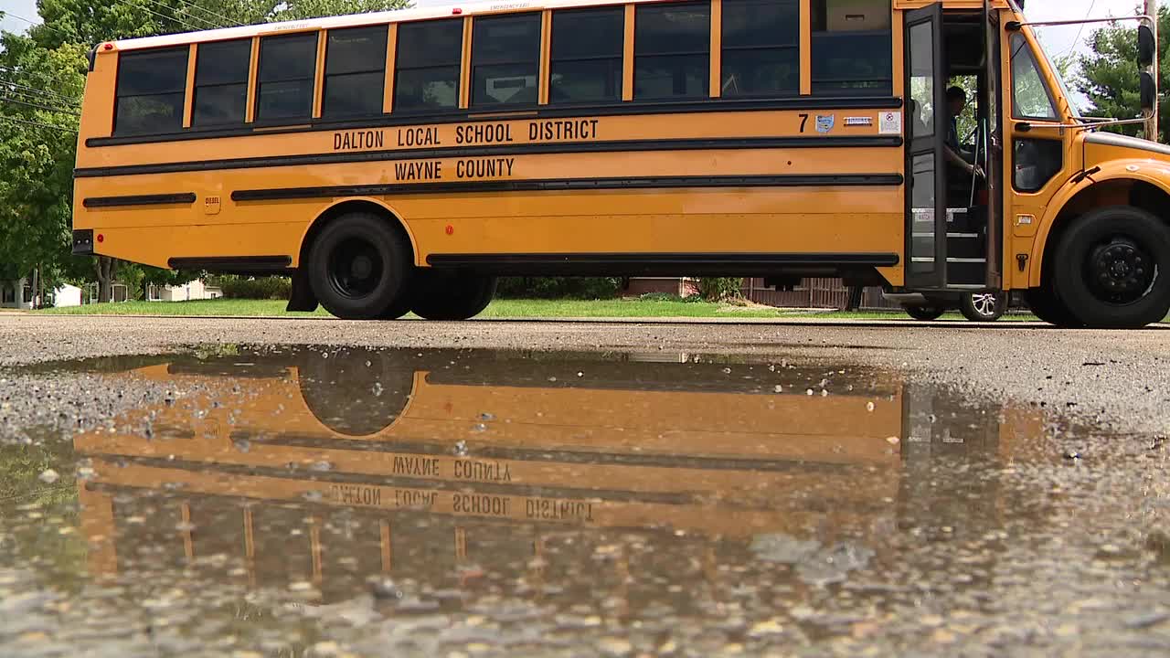 School bus alarms installed to warn drivers of a child left behind ...