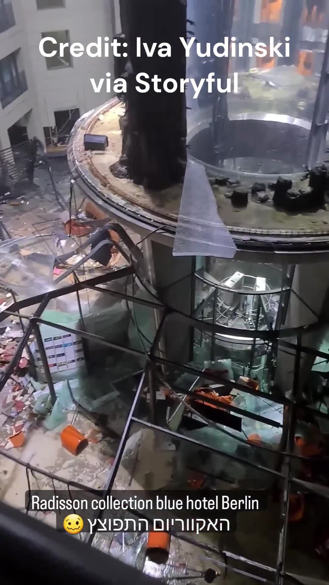 Huge aquarium bursts, releases flood of fish (Credit: Iva Yudinski via ...