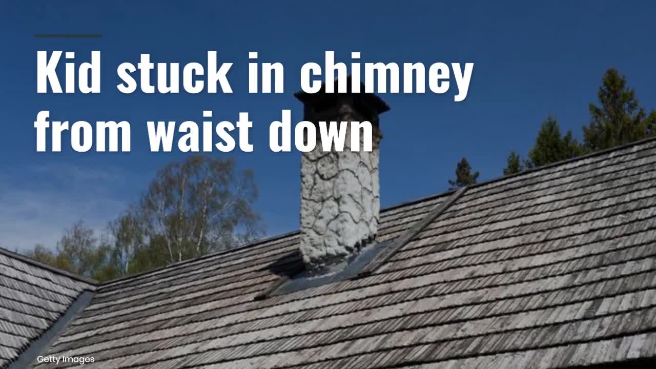 Kid stuck in chimney from waist down – Fox 8 Cleveland WJW