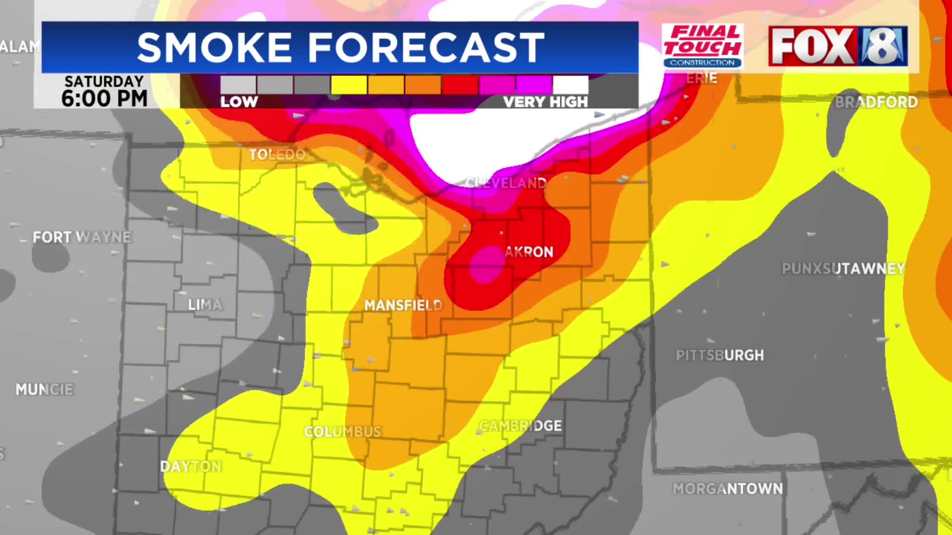 Smoke Forecast – Fox 8 Cleveland WJW