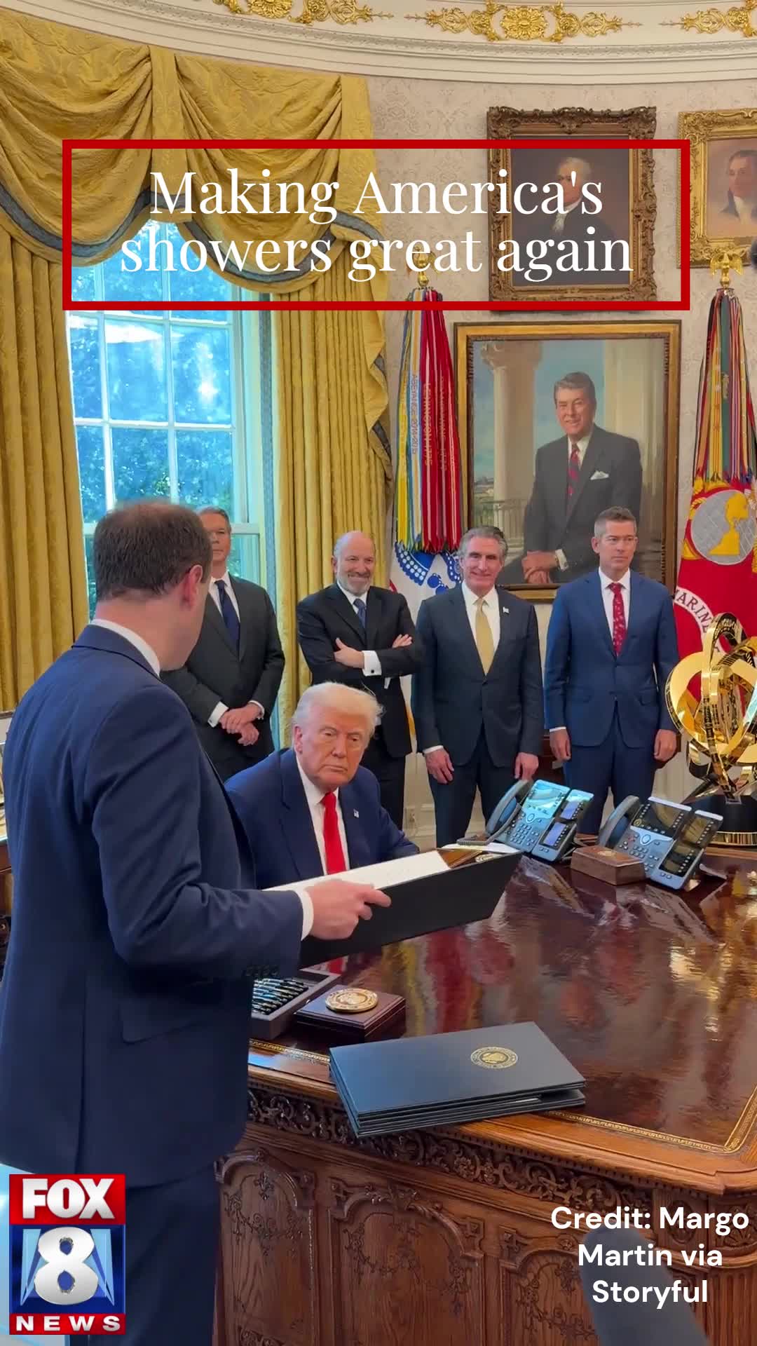 How Trump is making ‘America’s showers great again’ (Margo Martin via Storyful) – Fox 8 ...