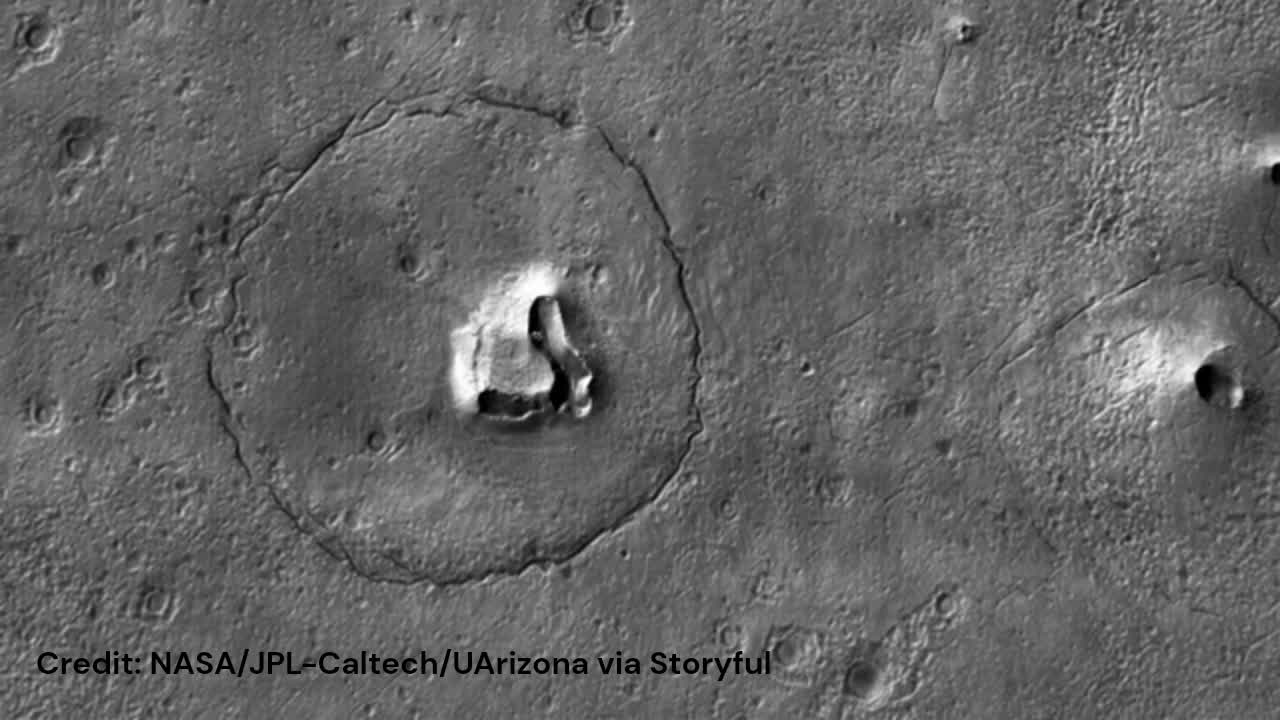 Bear-shaped formation spotted on Mars (Video credit: NASA/JPL-Caltech ...