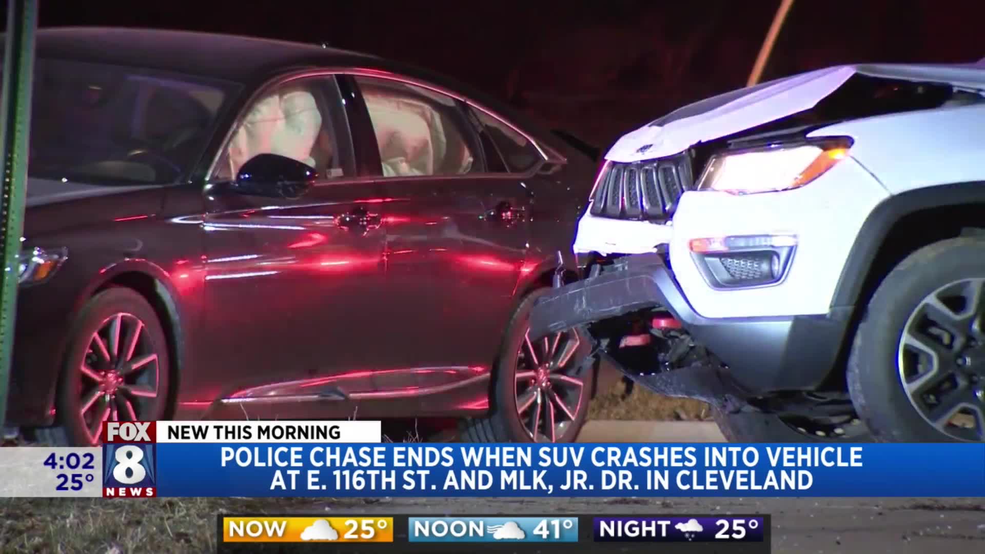 Jeep crashes into car during police chase – Fox 8 Cleveland WJW