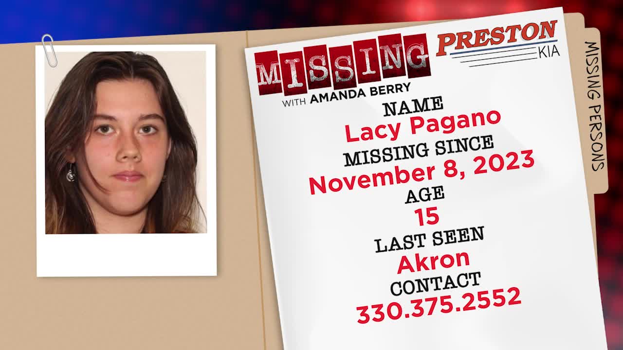 Missing: Lacy Pagano – Fox 8 Cleveland WJW