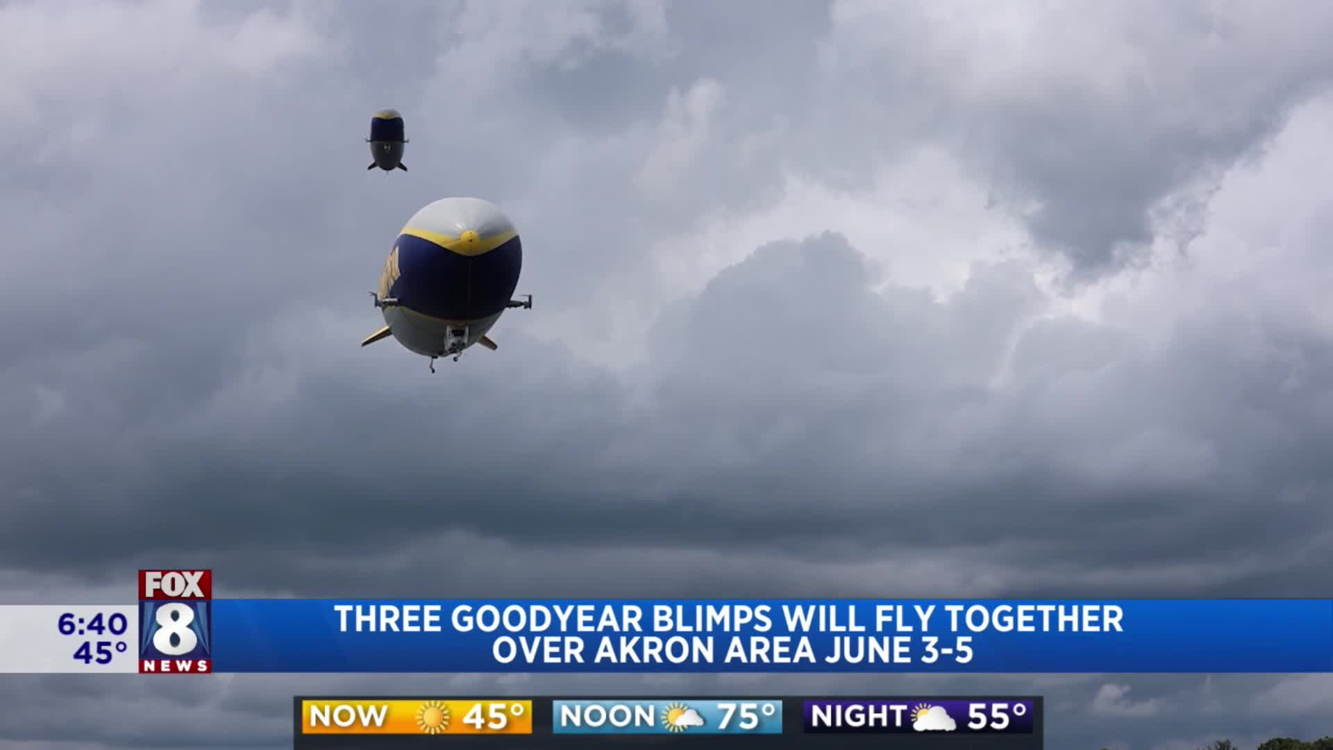 Rare opportunity to see all three Goodyear blimps together – Fox 8 ...