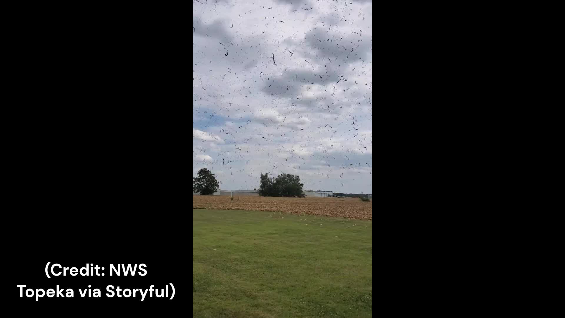 ‘Corn Devil’ forms in freshly harvested field (Credit: NWS Topeka via ...