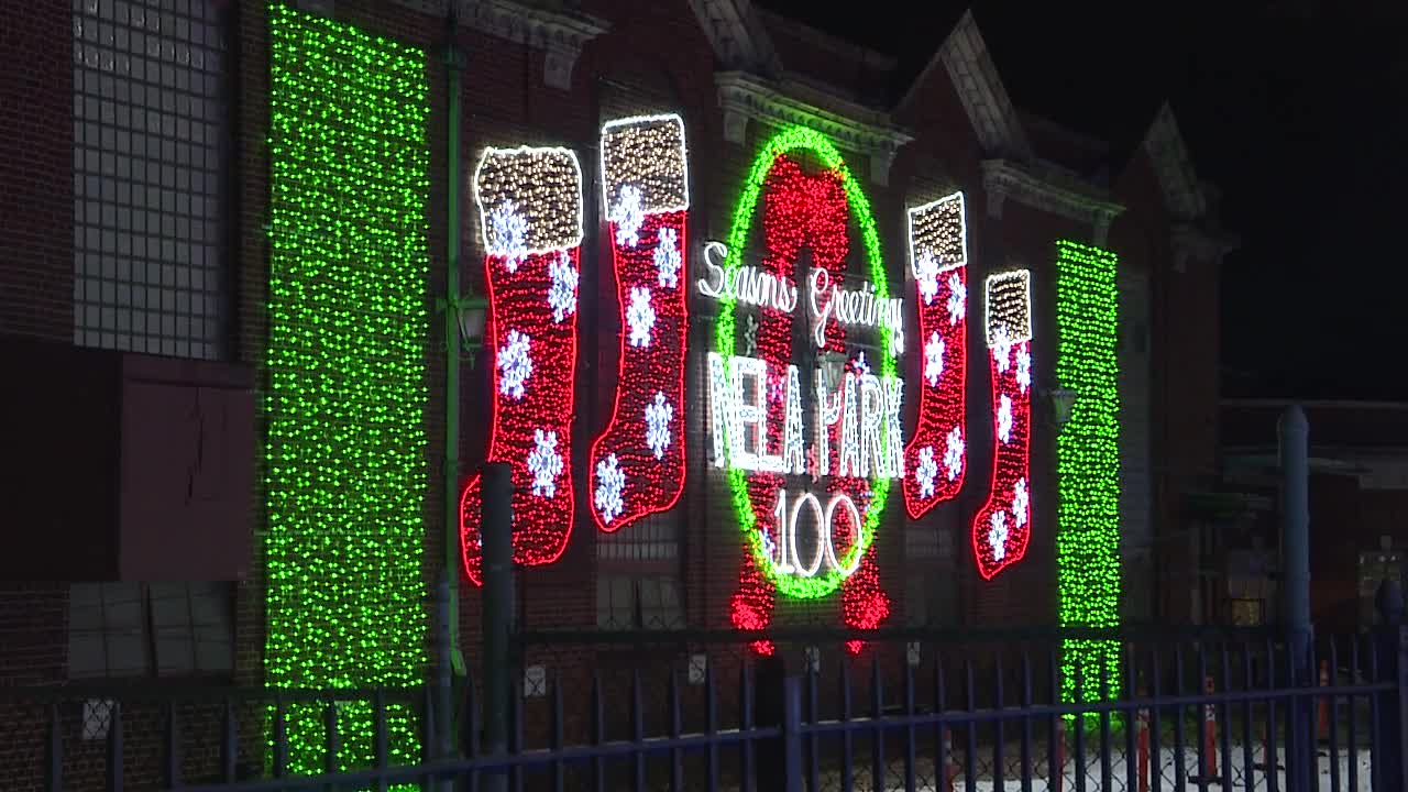 Local Olympian helps Nela Park celebrate 100 years of holiday lights ...