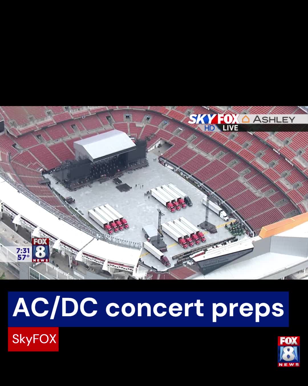AC/DC concert preps (social video) – Fox 8 Cleveland WJW