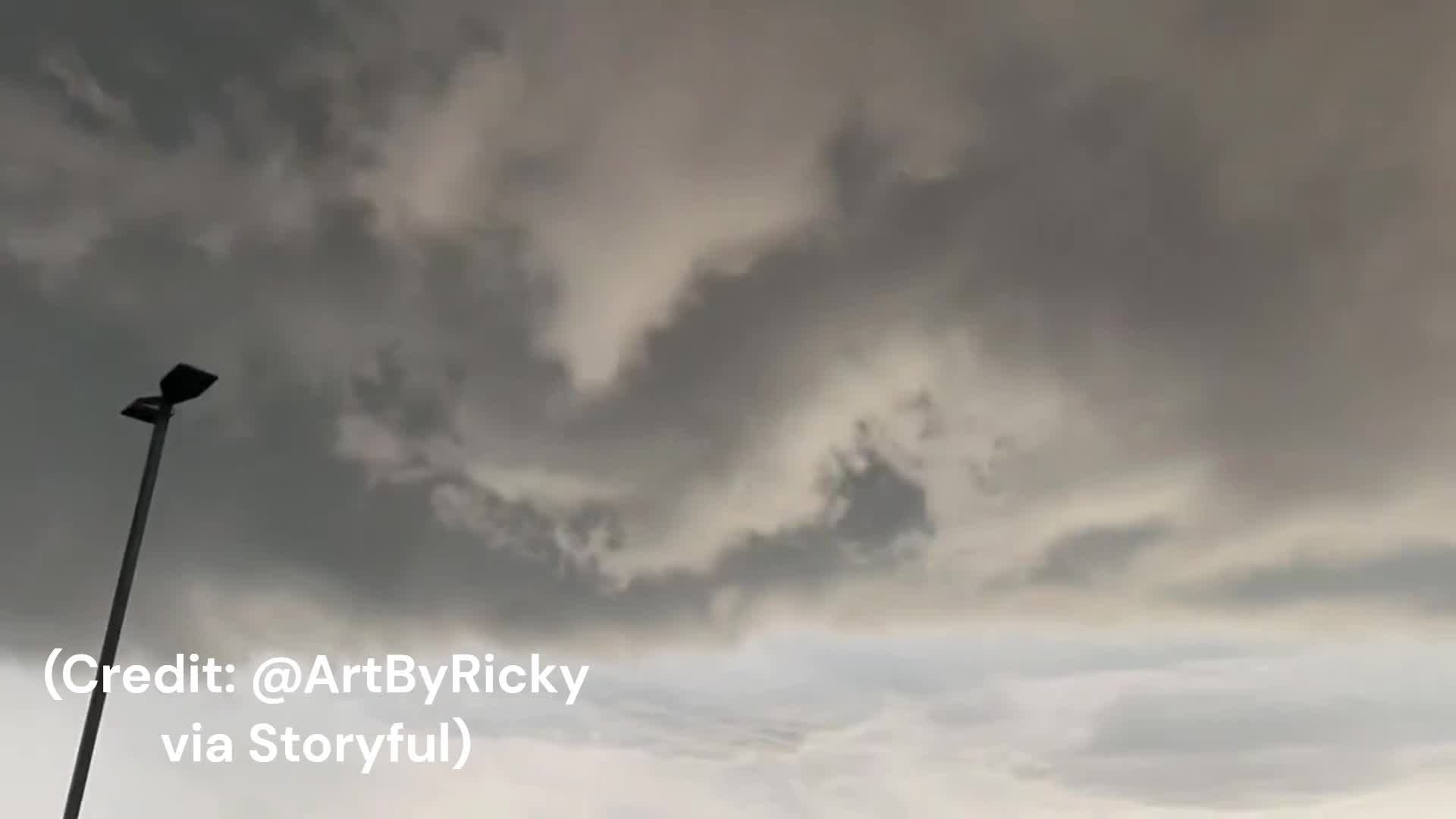 Timelapse captures rotating clouds as deadly storms hit Oklahoma ...