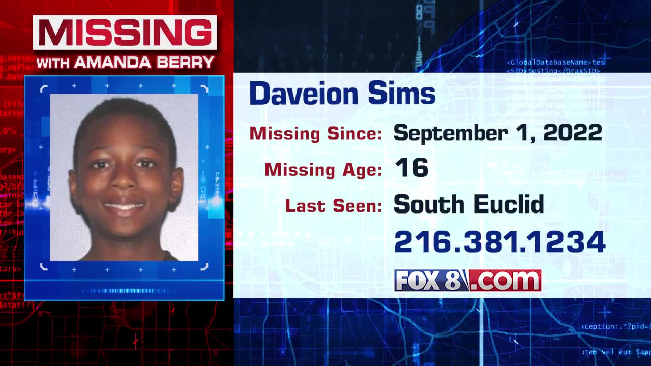Missing: Daveion Sims – Fox 8 Cleveland WJW