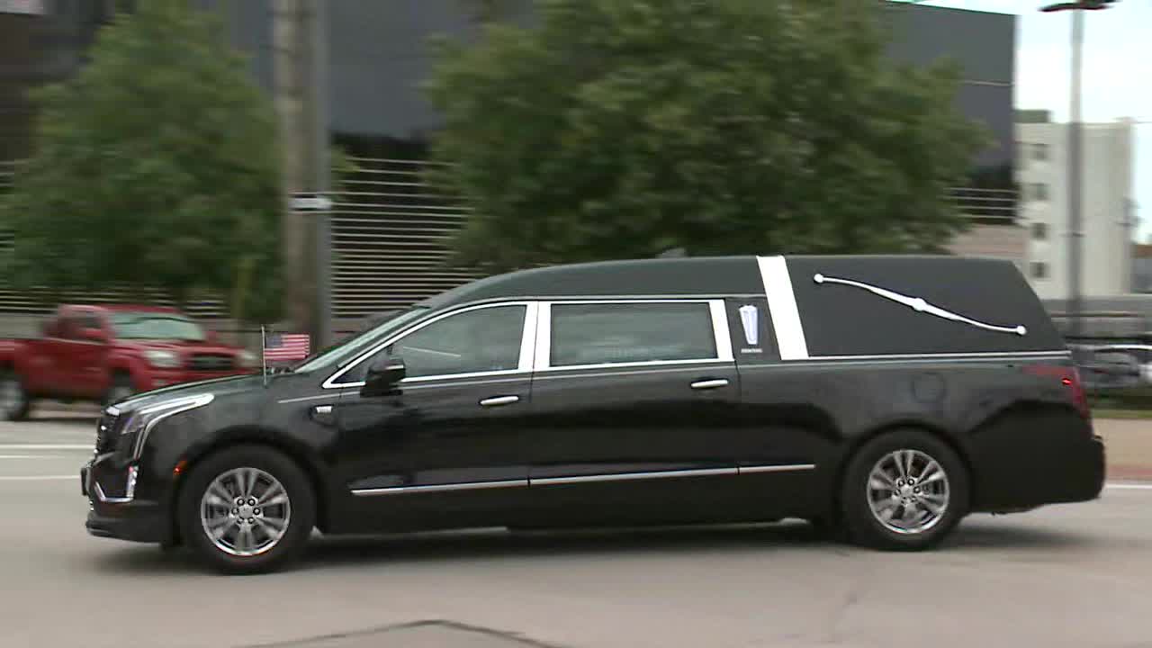 Casket of fallen officer Phillip Wagner leaves Cleveland in police ...