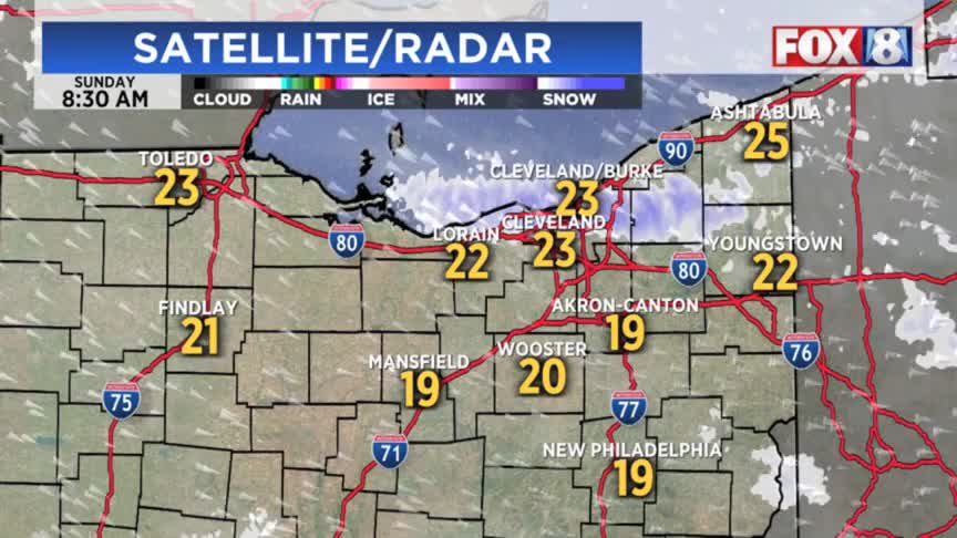 Clickable weather: Lake effect snow tapering off; afternoon sunshine ...