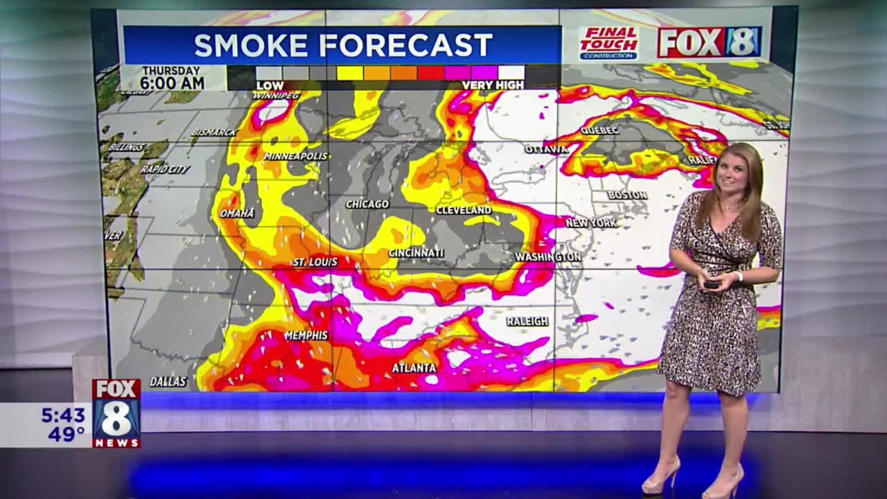 Smoke Forecast: Jenn Harcher details the hazy conditions – Fox 8 ...