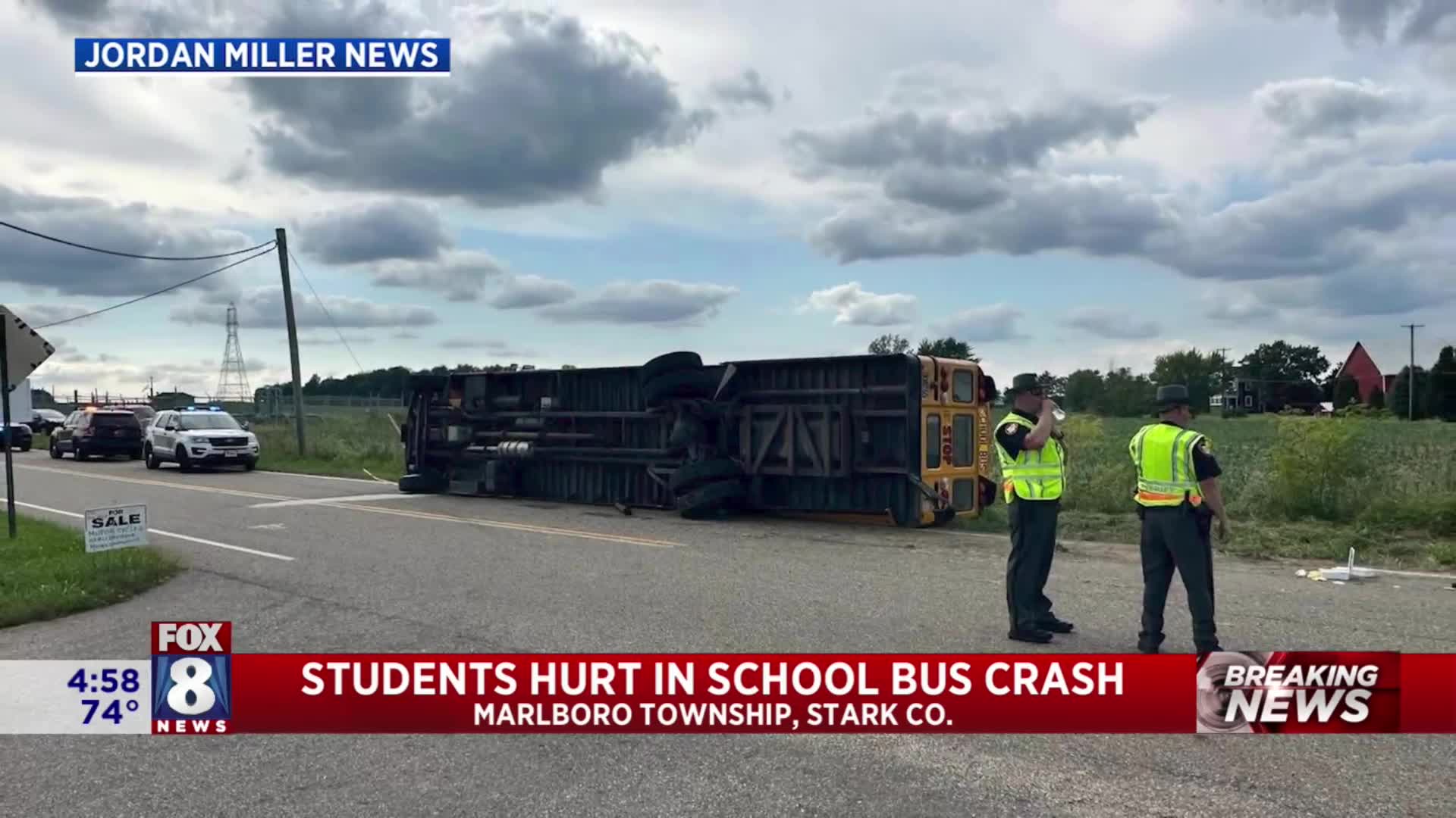 School bus overturns, students injured – Fox 8 Cleveland WJW