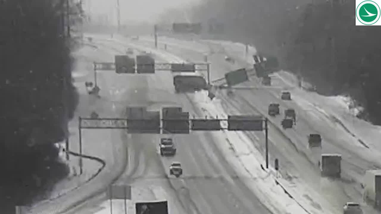 Crash brings down I-77 overhead sign, closes on-ramp – Fox 8 Cleveland WJW