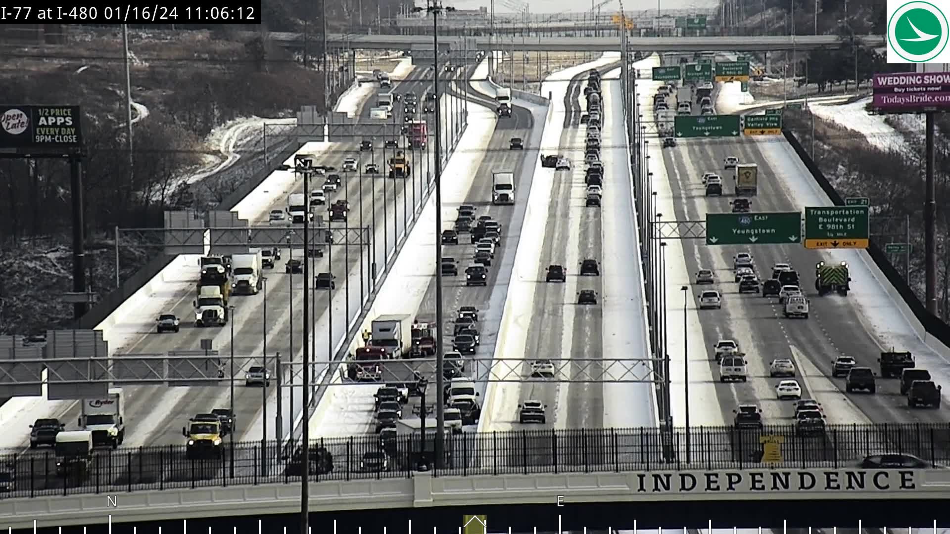 WATCH: Icy I-480 bridge causes multiple crashes – Fox 8 Cleveland WJW