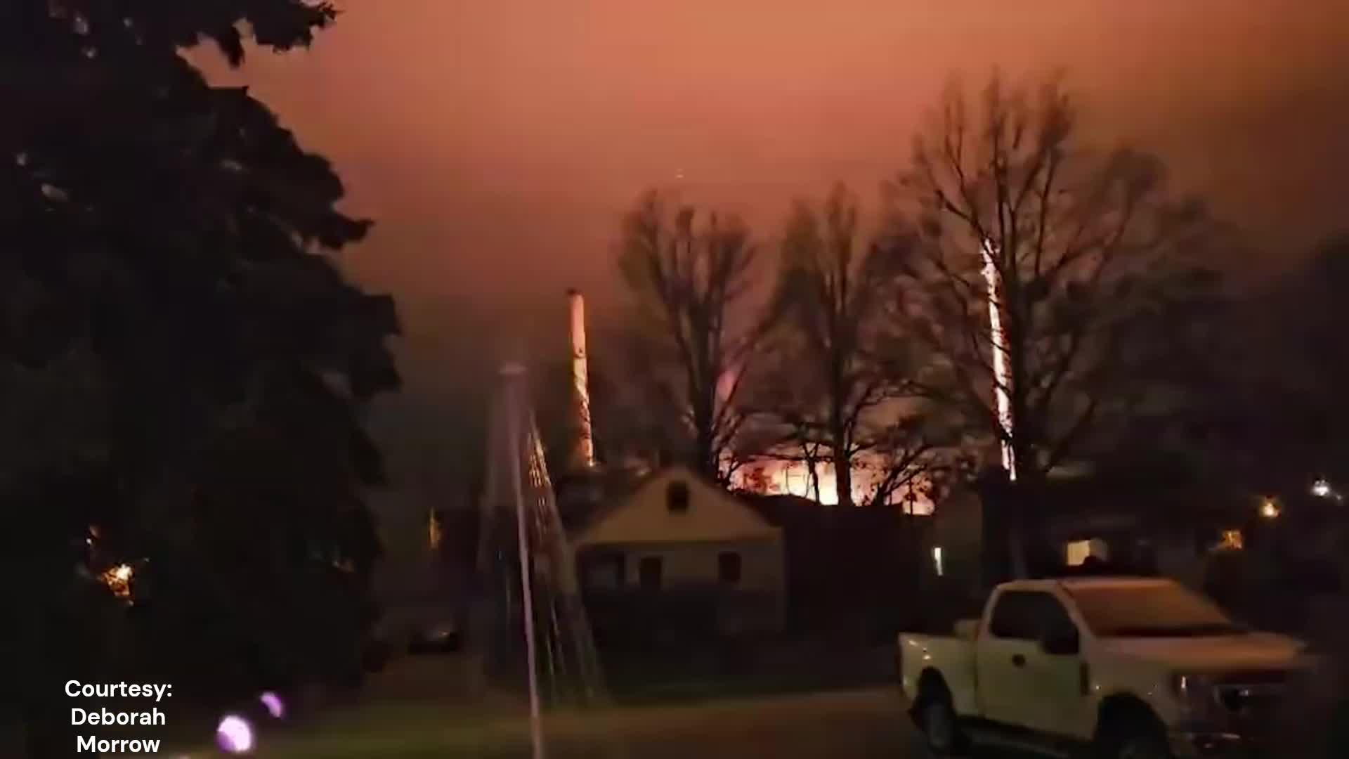 Avon Lake implosion – a neighbor’s view (Courtesy: Deborah Morrow ...