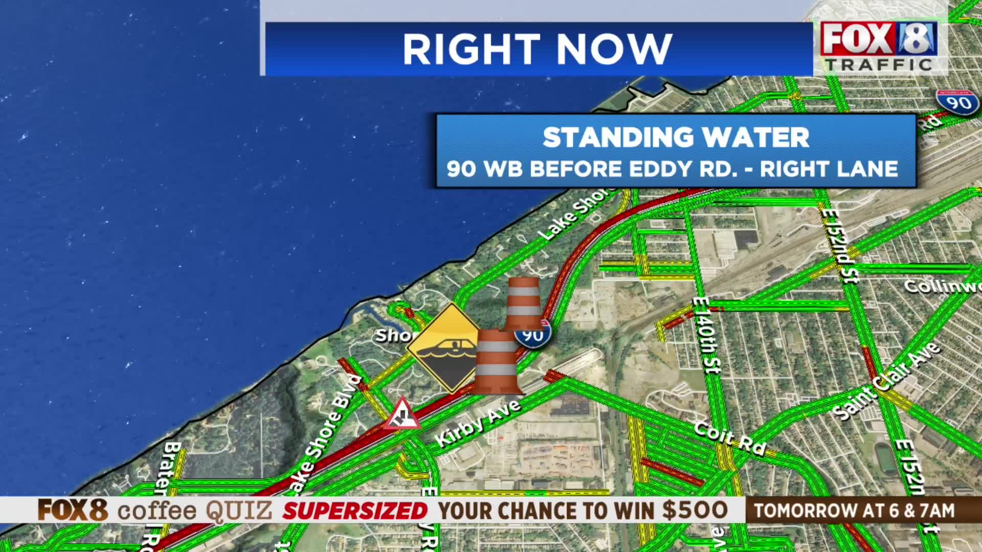 TRAFFIC UPDATE: A look at roadways at 9 a.m. – Fox 8 Cleveland WJW