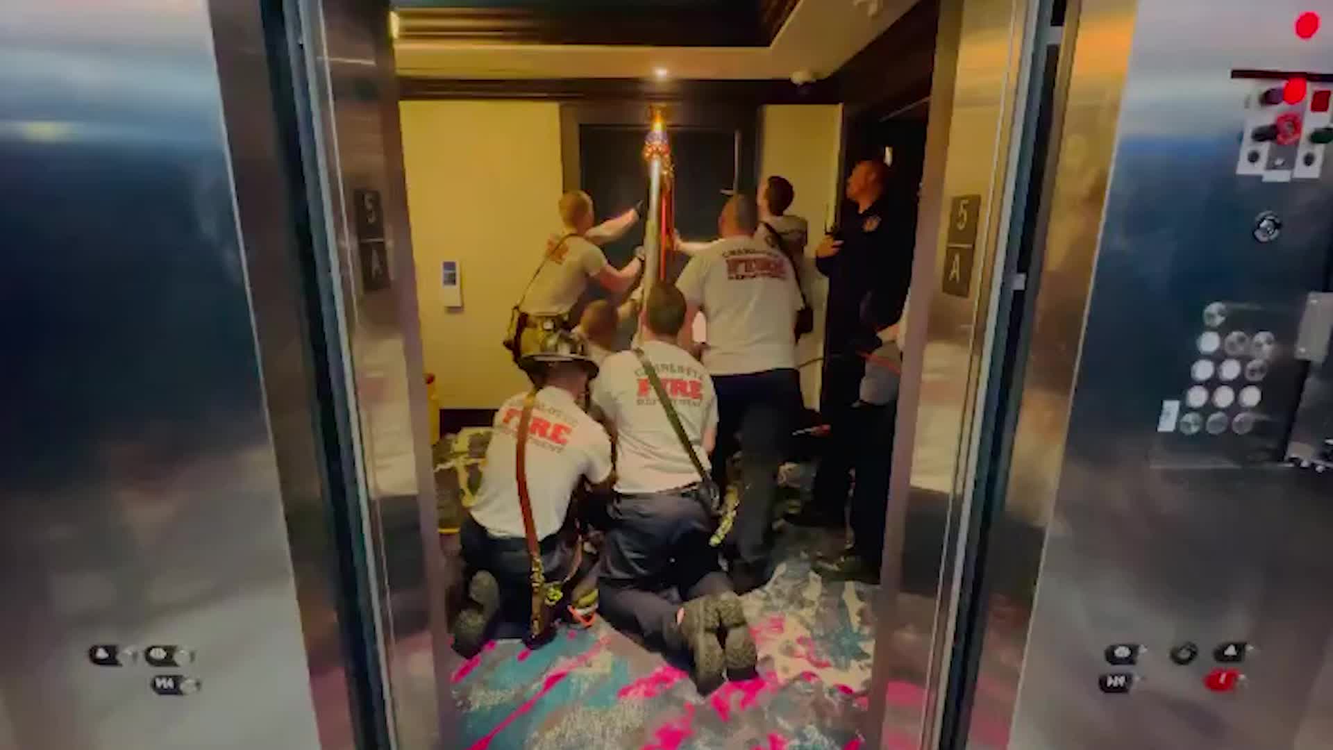 Bride among wedding party that got stuck in Charlotte hotel elevator ...